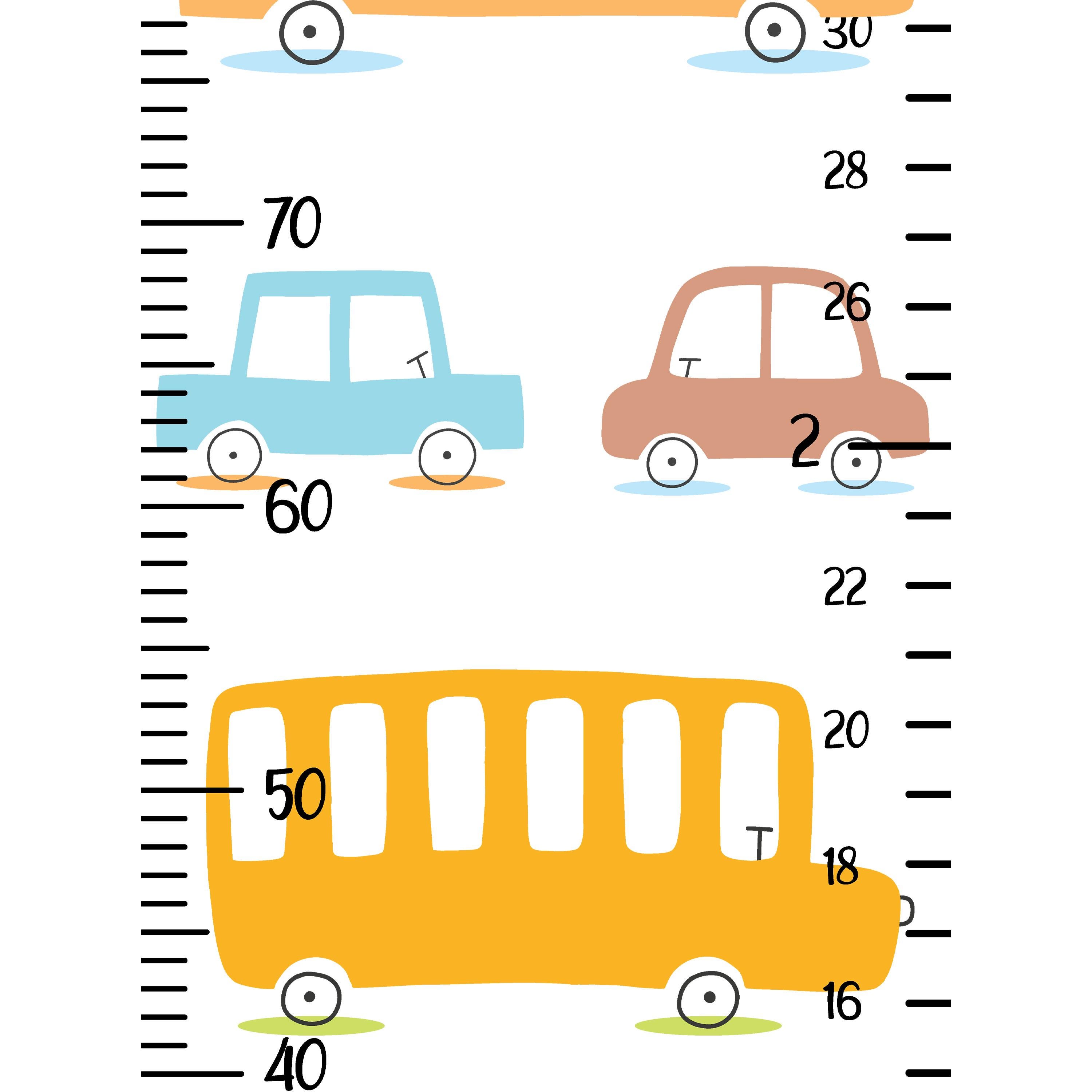 Name Height Chart | Personalized Cars Growth Chart for Kids | Custom ...