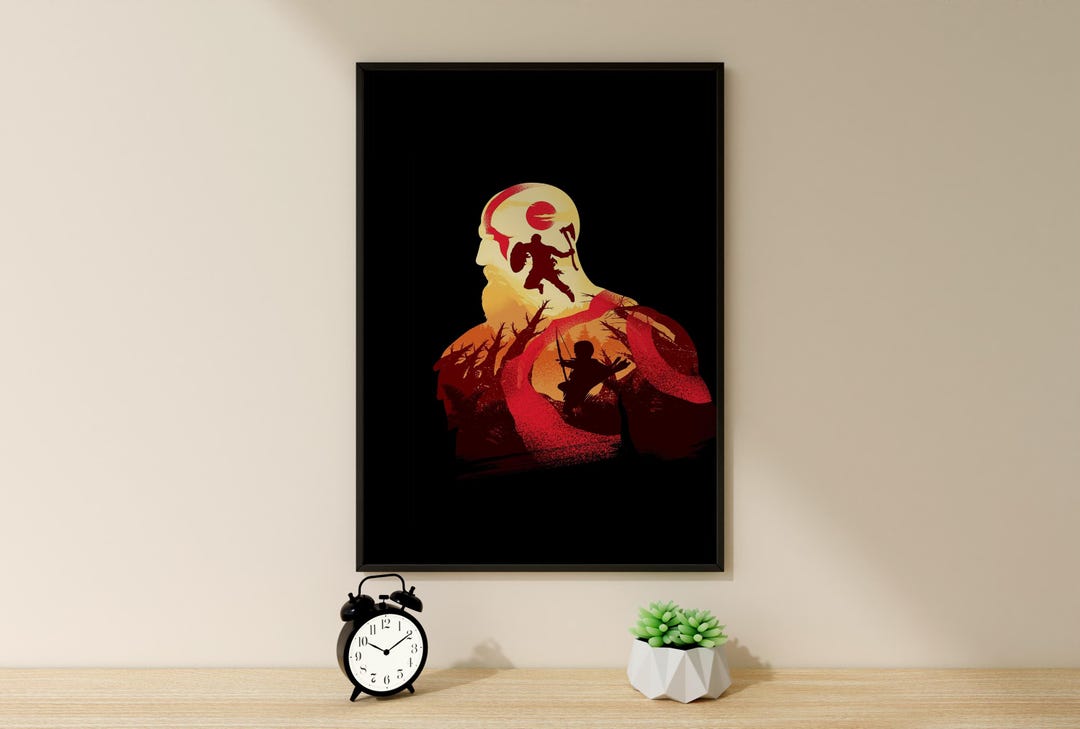 God of War Canvas, God of War Poster, Game Canvas, Game Wall Art, Game ...