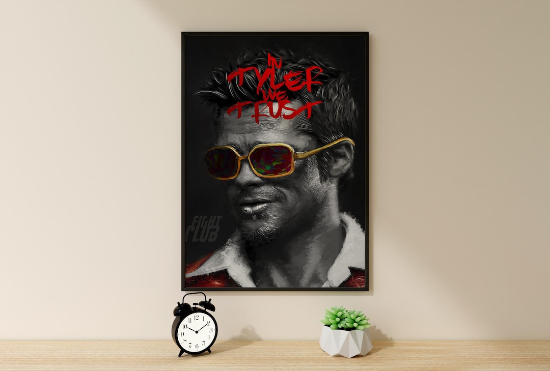 Fight Club Poster, Fight Club Canvas, Tyler Durden Wall Art, Tyler ...