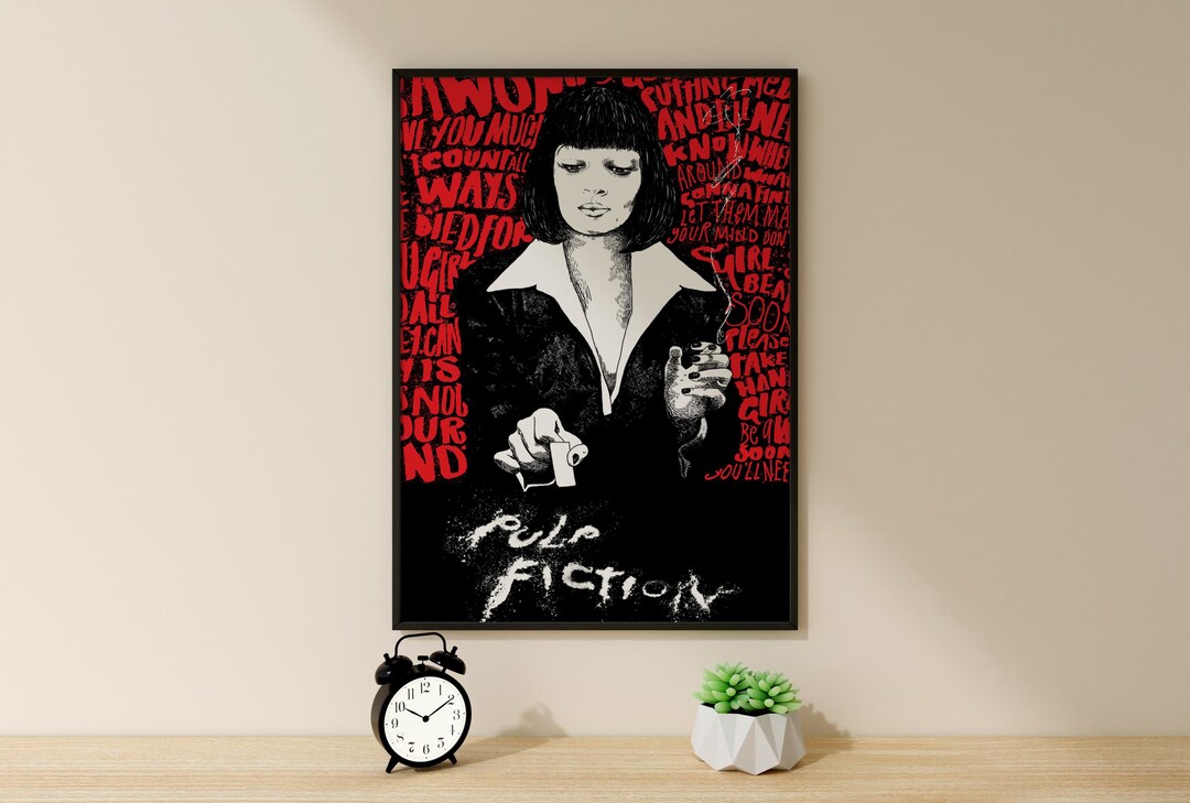 Pulp Fiction Art, Pulp Fiction Poster, Pulp Fiction Canvas, Cinema Wall ...