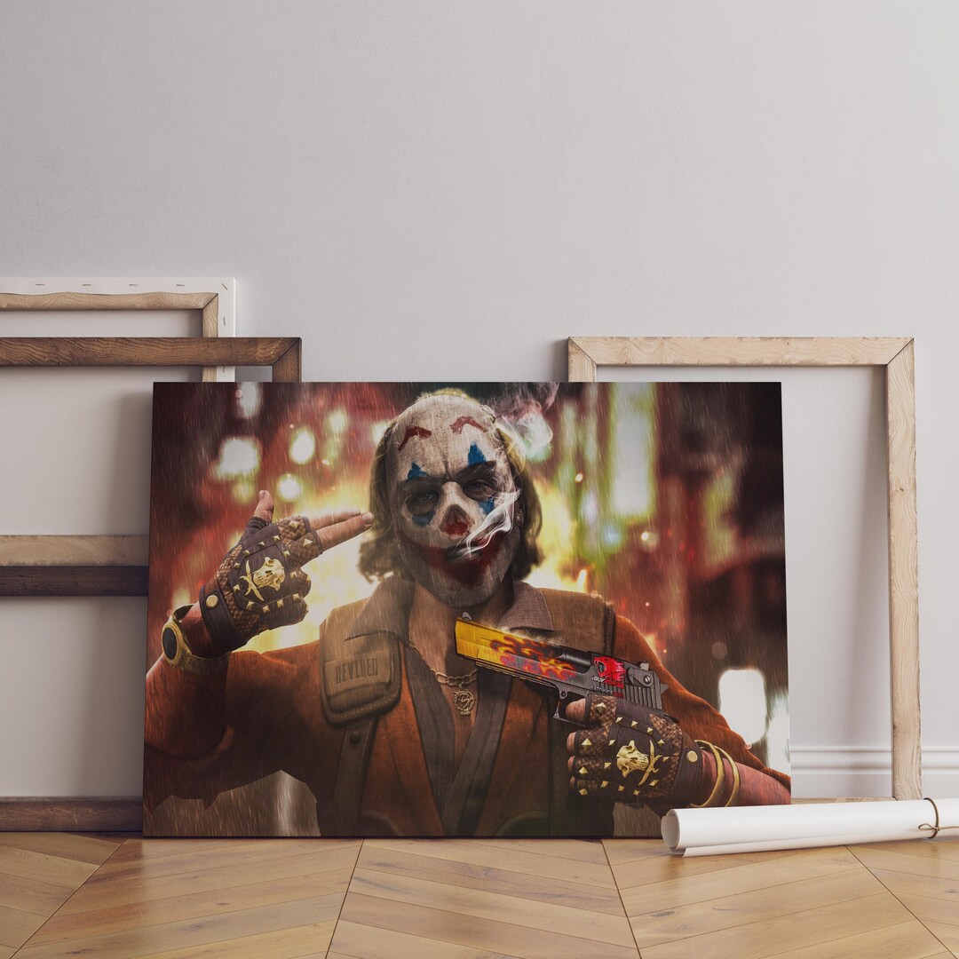 CS GO Joker Poster, CS 2 Wall Decor, CS2 Joker Art Print, Counter ...
