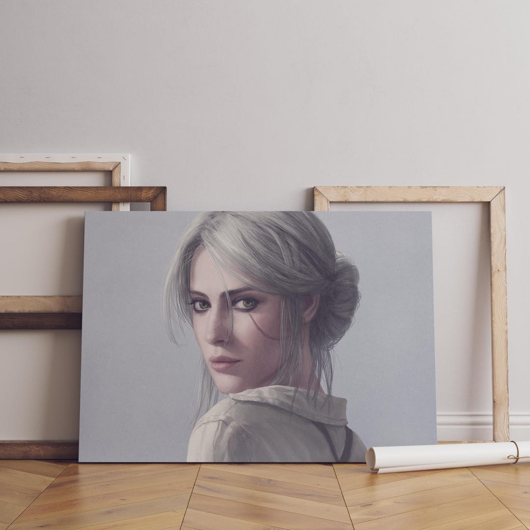 Witcher 3 Ciri Portrait Print, Witcher 3 Ciri Canvas, Witcher 3 Poster ...