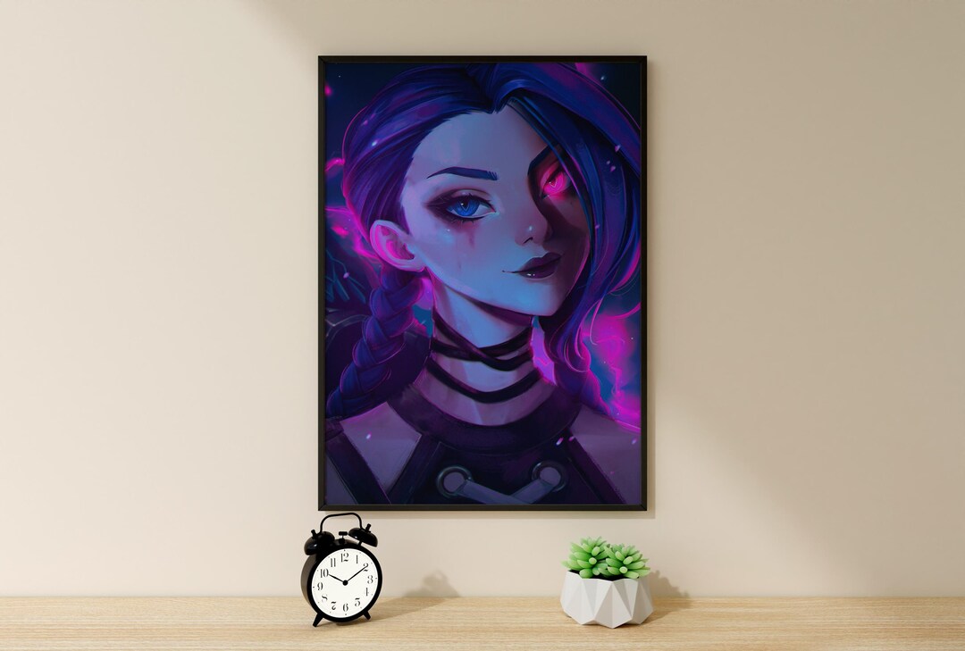 Jinx Wall Art, League of Legends Poster, Jinx Art Print, Lol Jinx Art ...