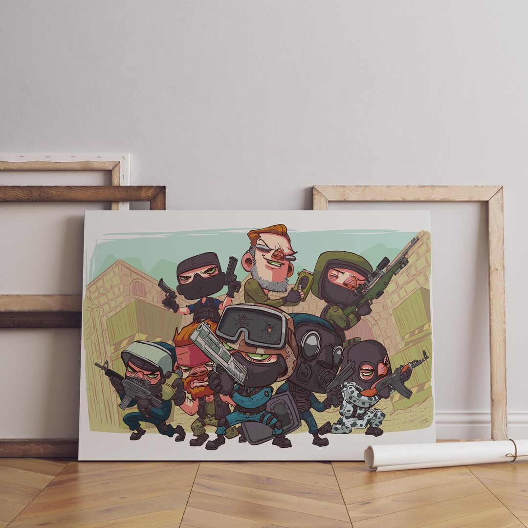 CS 2 Illustration Art, Counter Strike 2 Wall Decor, CS 2 Poster, Cs Go ...