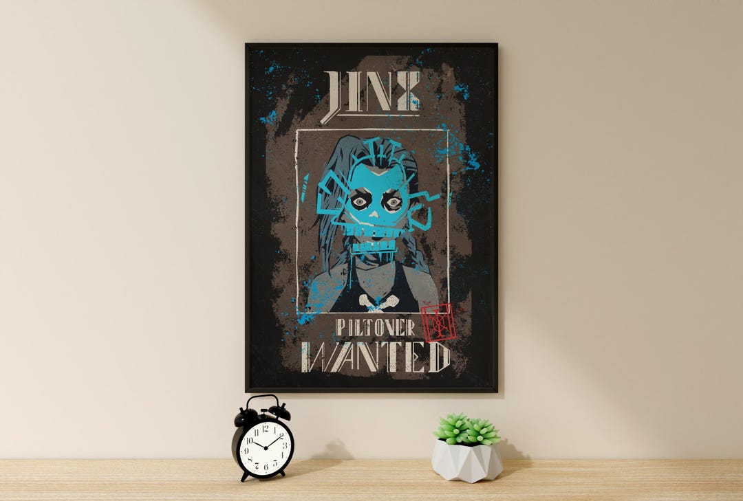 Jinx Wall Art, Jinx Poster, Arcane Print, Arcane Season 2 Poster, Jinx ...