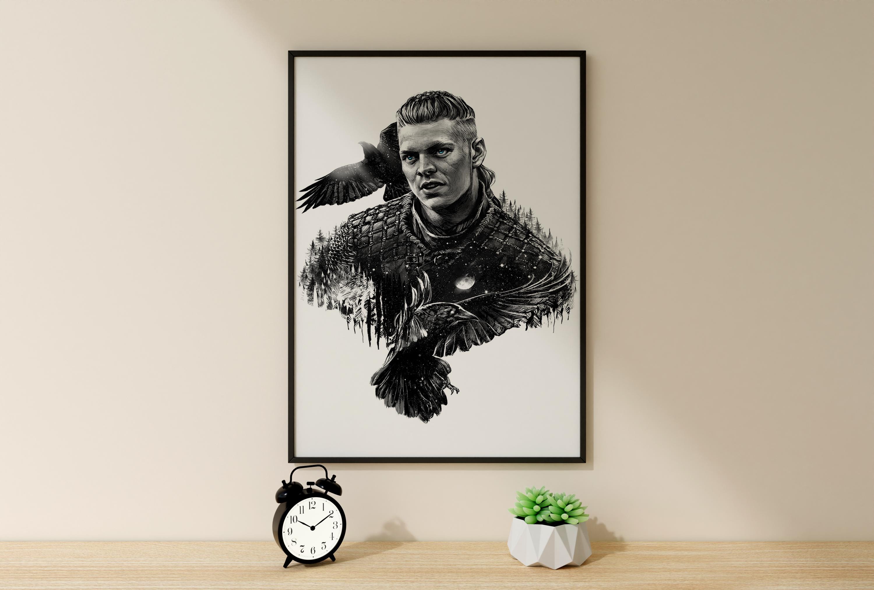 Vikings Art, Ivar the Boneless Poster, Vikings Canvas, Vikings Poster ...