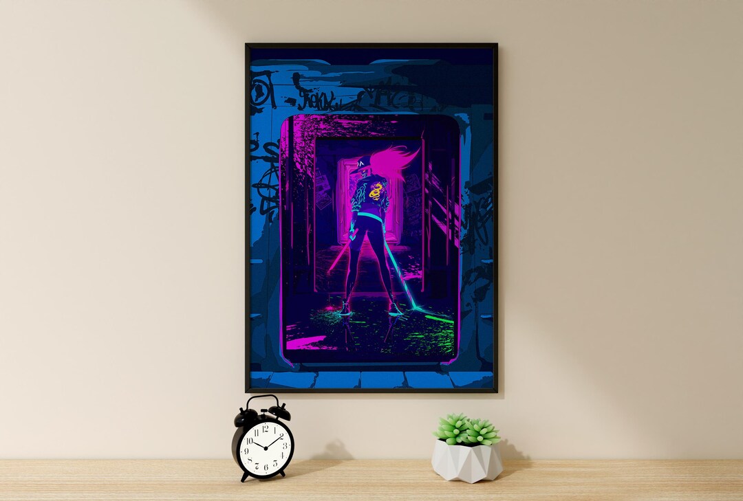 Akali Poster, League of Legends Art, Akali Print, League of Legends ...