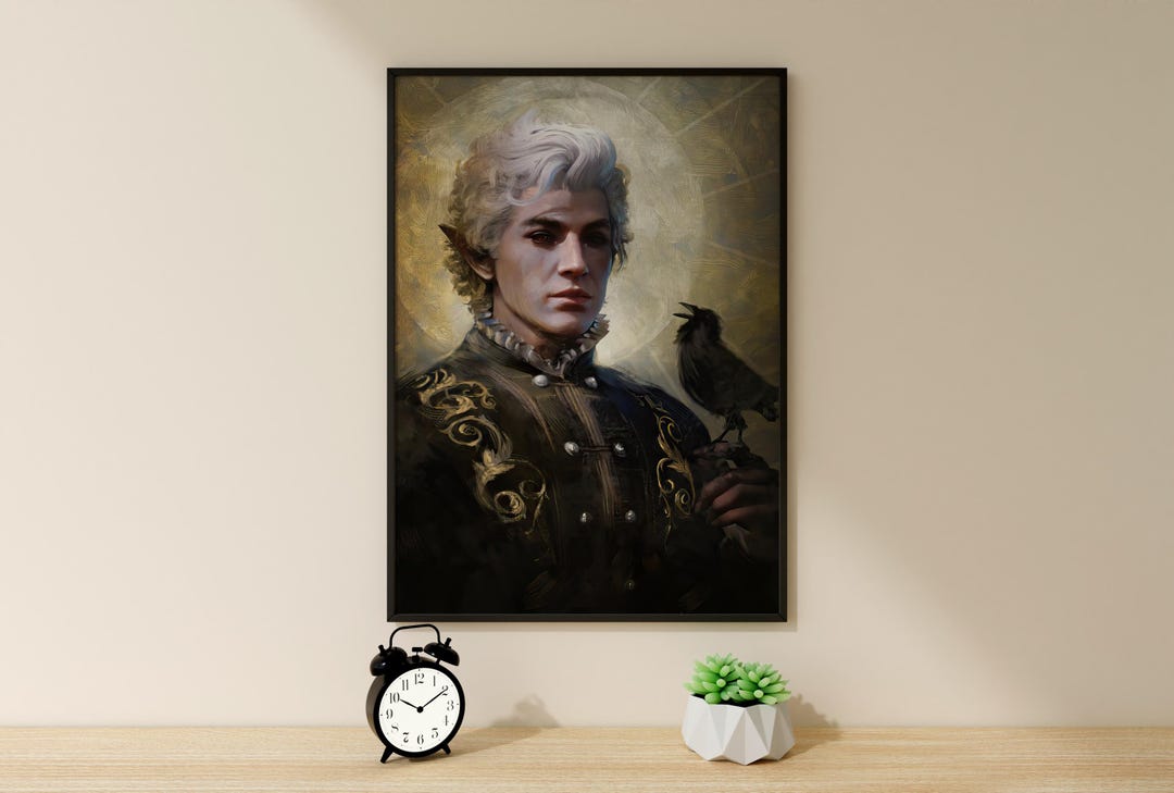 Astarion Art, Baldur's Gate 3 Canvas, Astarion Wall Decor, Astarion ...