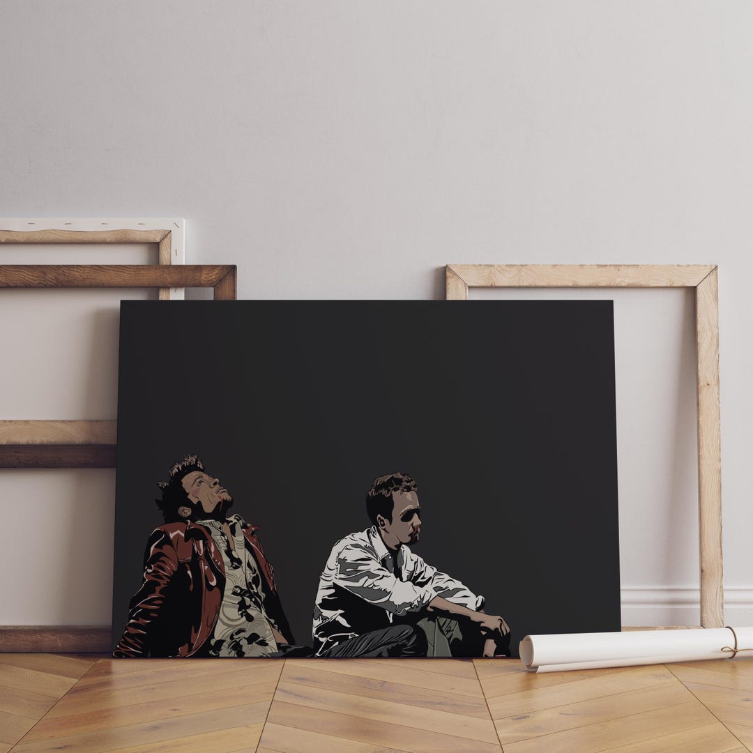 Fight Club Wall Art, Tyler Durden Poster, Fight Club Canvas, Tyler ...