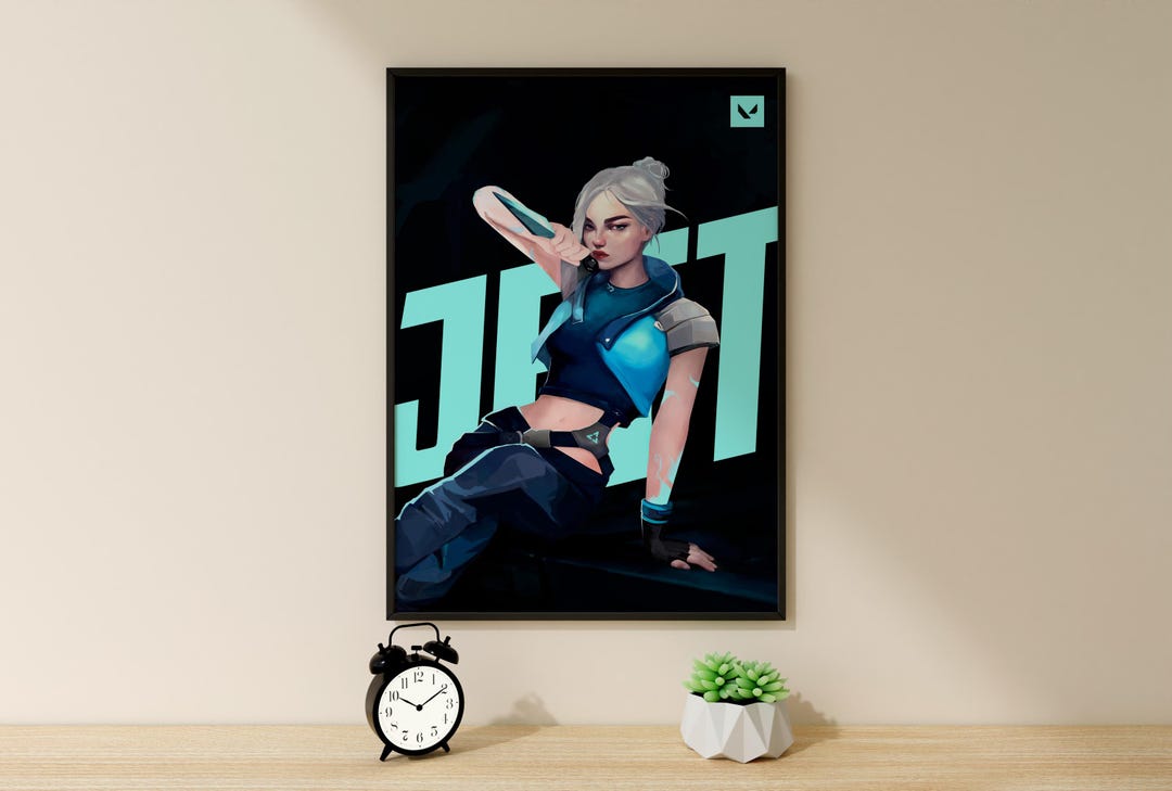Valorant Poster, Valorant Jett Art Print, Valorant Wall Art, Jett ...