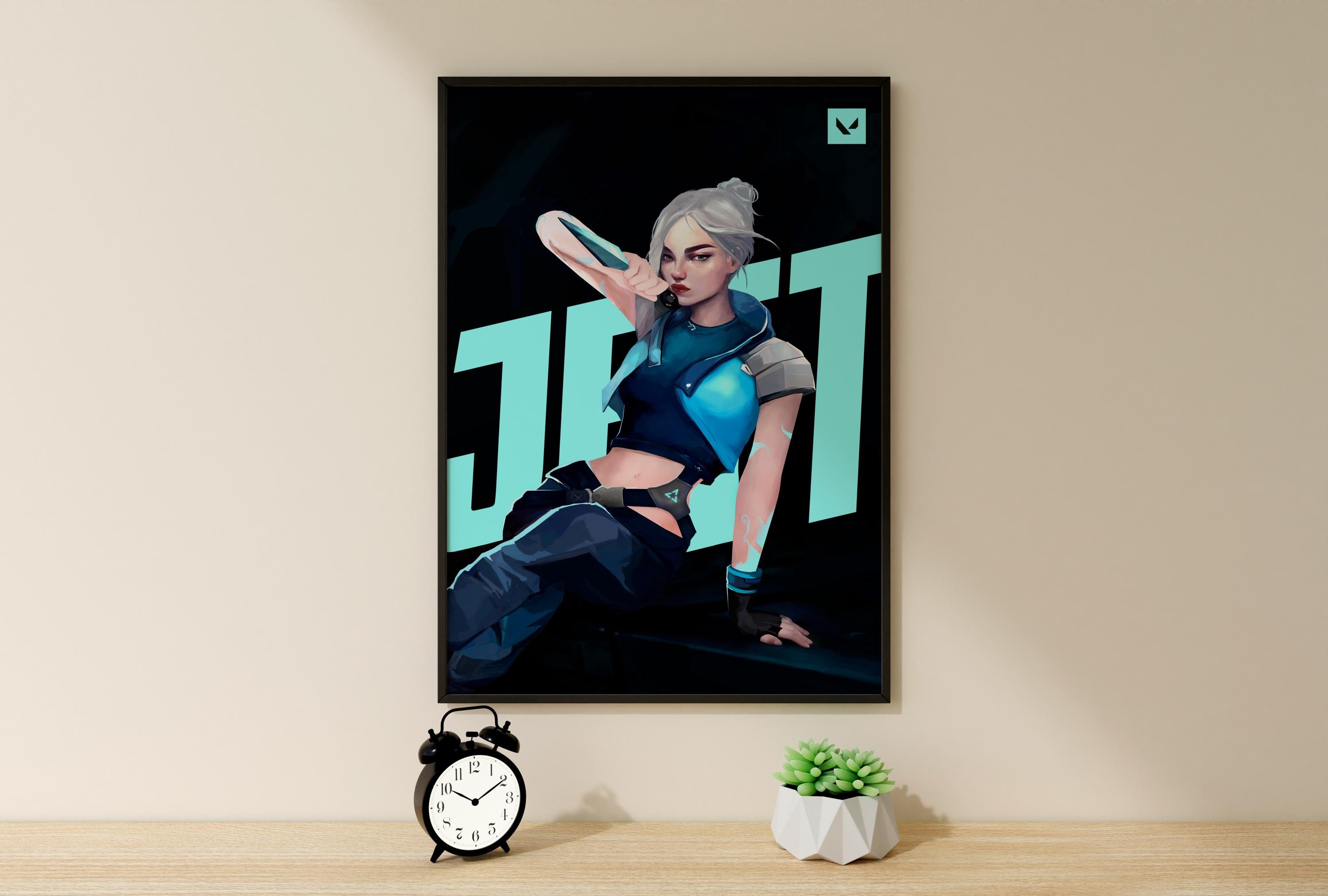 Valorant Poster, Valorant Jett Art Print, Valorant Wall Art, Jett ...
