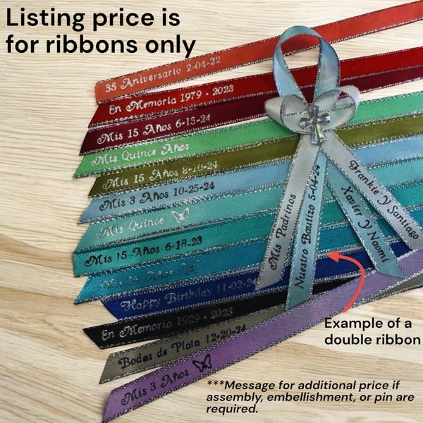 Personalized Ribbon - Etsy
