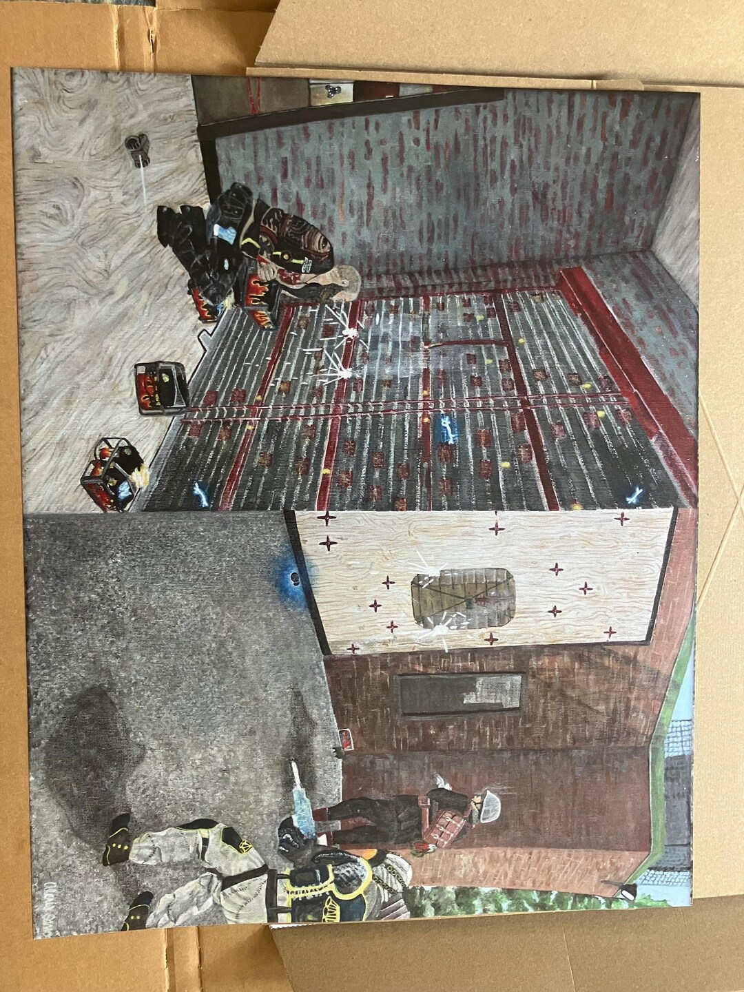 R6 Siege Bandit Tricking POSTER! Handmade Painting Turned Into a Poster ...