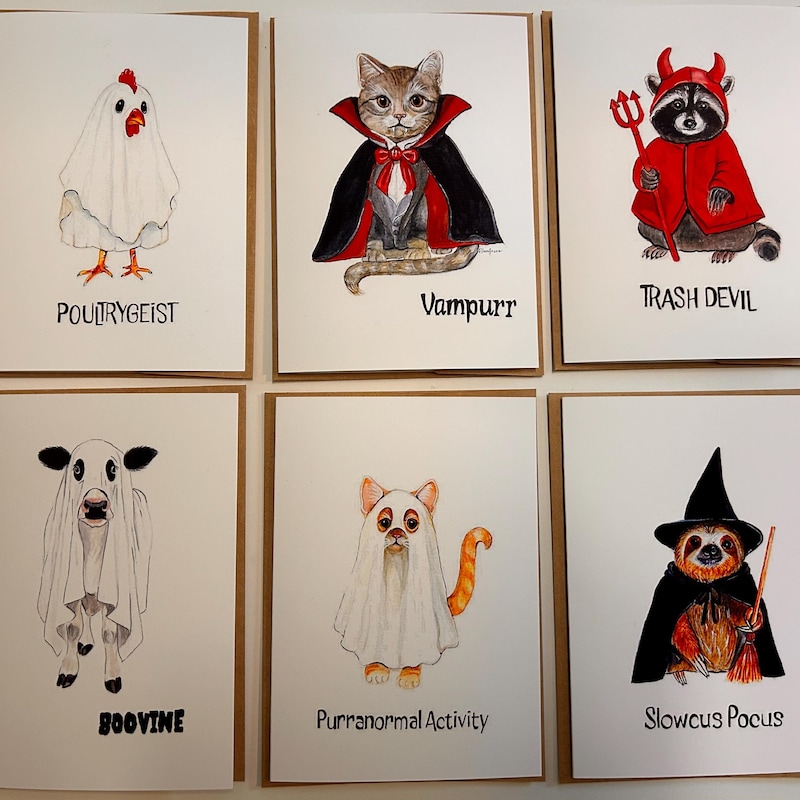 Funny Halloween Card - Etsy