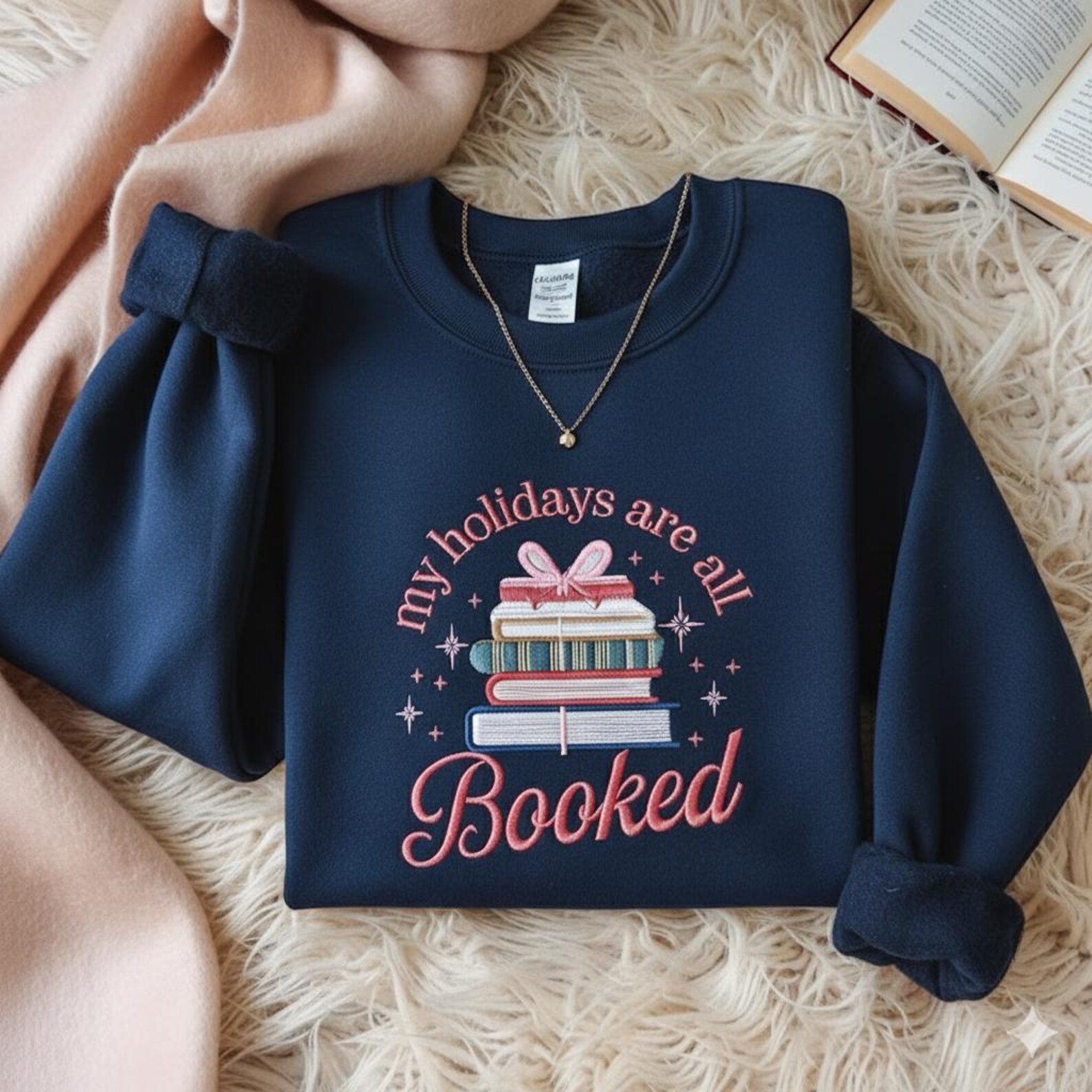 Embroidered Sweatshirt My Holidays Are Booked Shirt Christmas Shirt ...