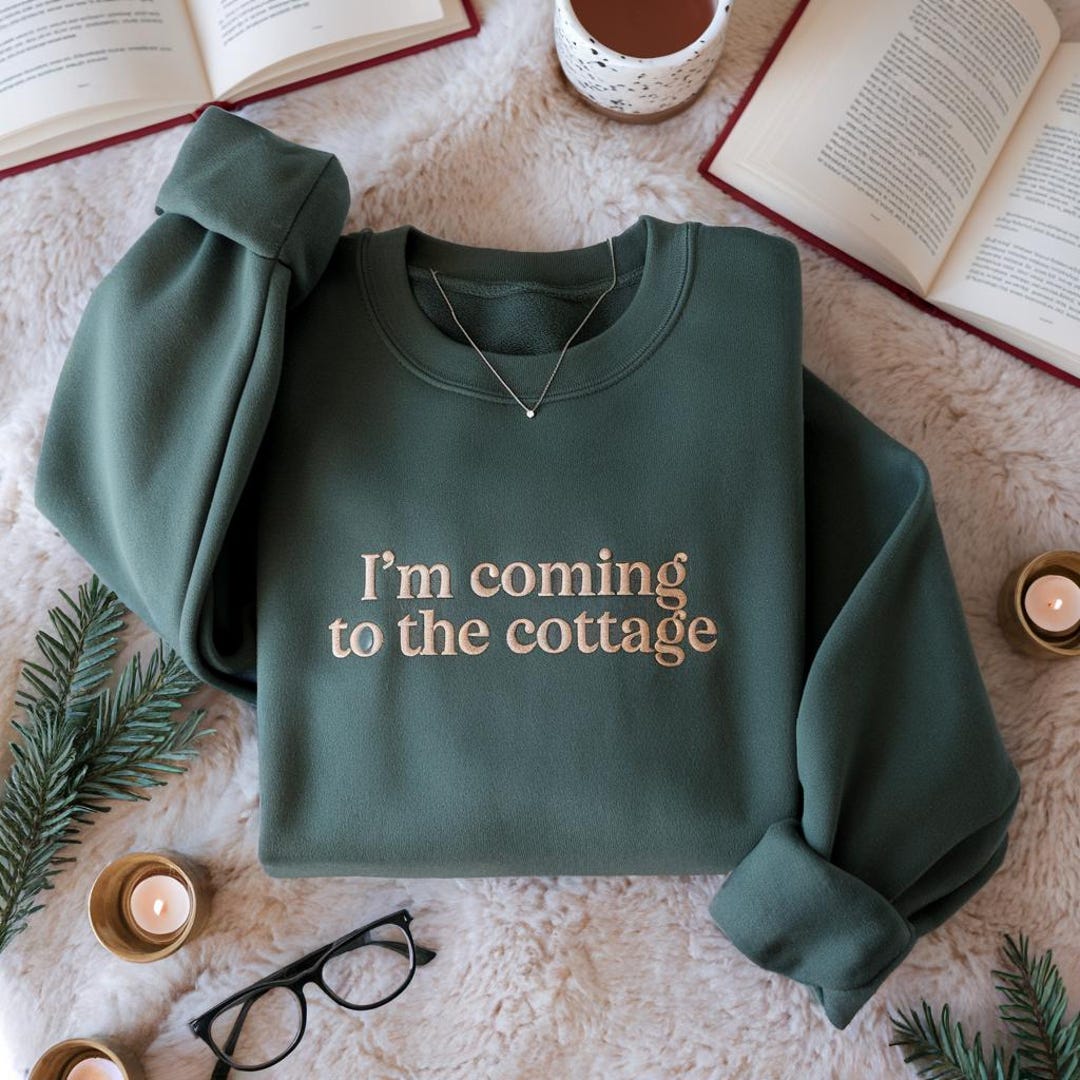 Embroidered I'm Coming to the Cottage Shirt, Hockey Romance LGBT Hockey ...