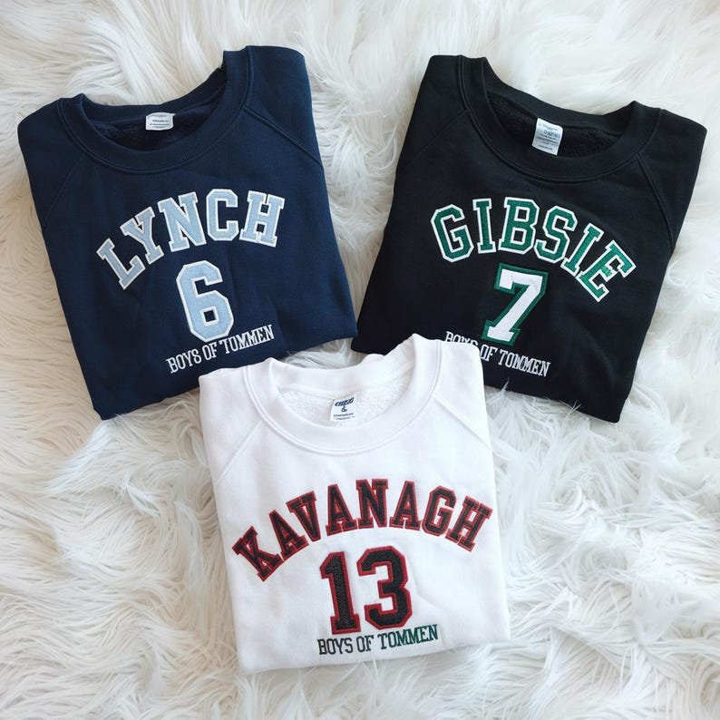 EMBROIDERED Boys of Tommen Sweatshirt, Tommen College Sweatshirt ...