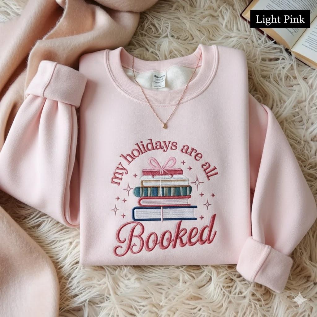 Embroidered Sweatshirt My Holidays Are Booked Shirt Christmas Shirt ...