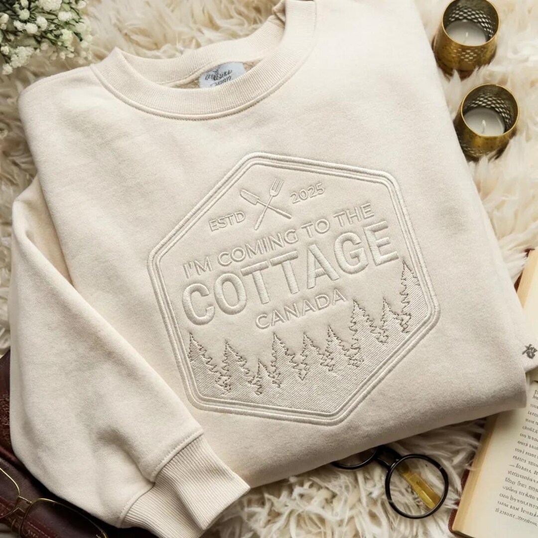 Embroidered I'm Coming to the Cottage Shirts, Romance Hockey Shirt ...
