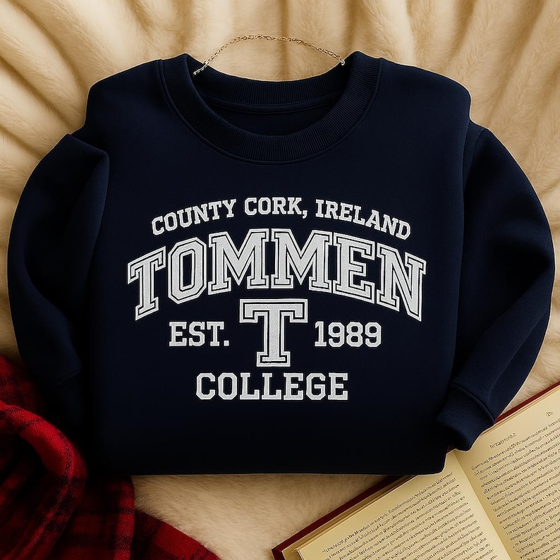 Vintage Boys of Tommen Embroidery Sweater, Tommen College Crewneck ...