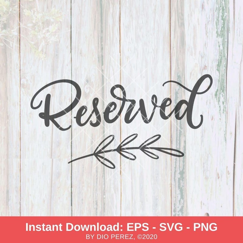 Reserved Sign - Etsy