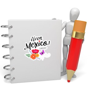 Viva Mexico Cabrones Sticker: Mexican Pride Gift Para Mujer Orgullosa ...