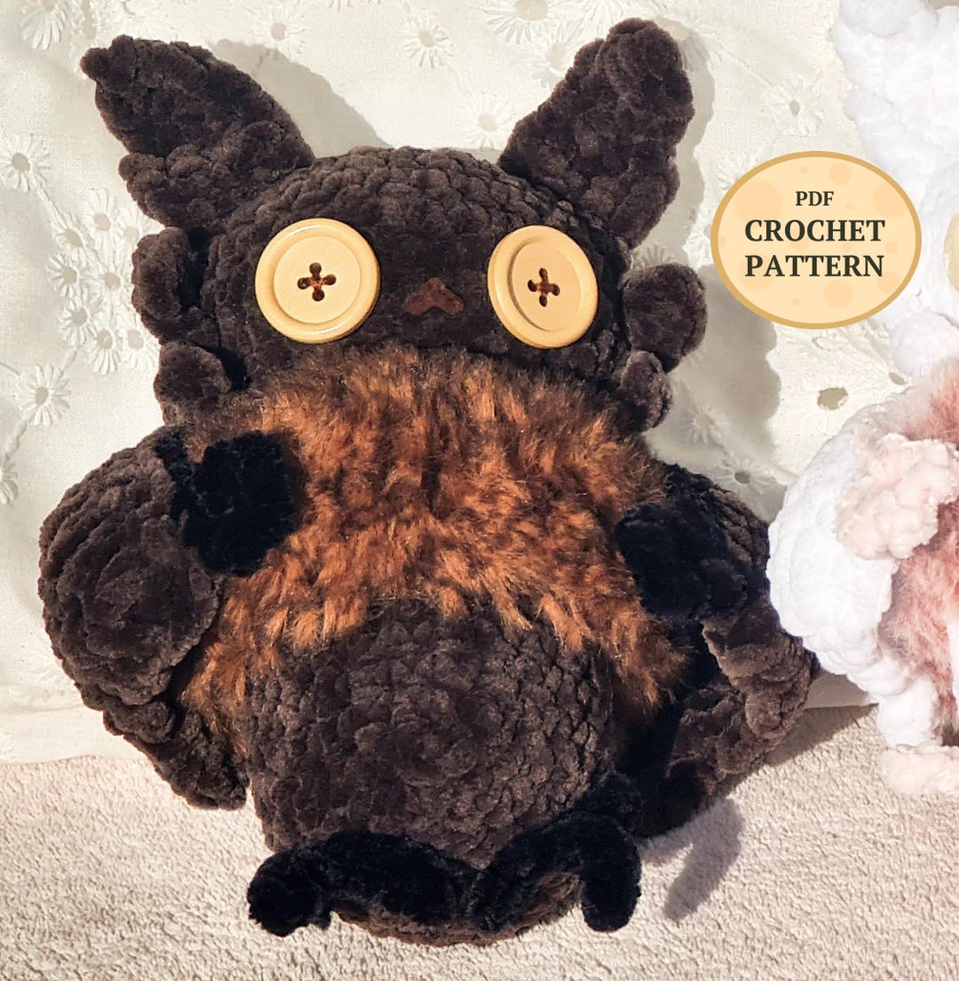 Mango the Fruit Bat , PDF Crochet Amigurumi Pattern, Halloween and ...