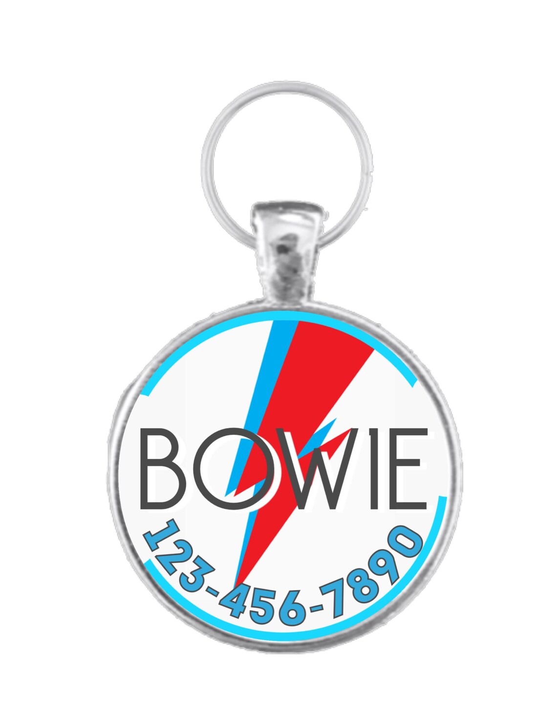 Bowie Ziggy Stardust Dog ID Tag - Custom Pet Tag - Etsy