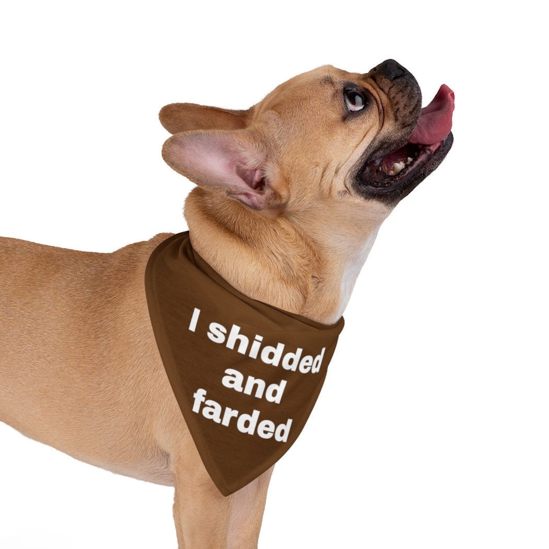 I Shidded and Farded Dog and Cat Pet Bandana- 2 Sizes - Etsy