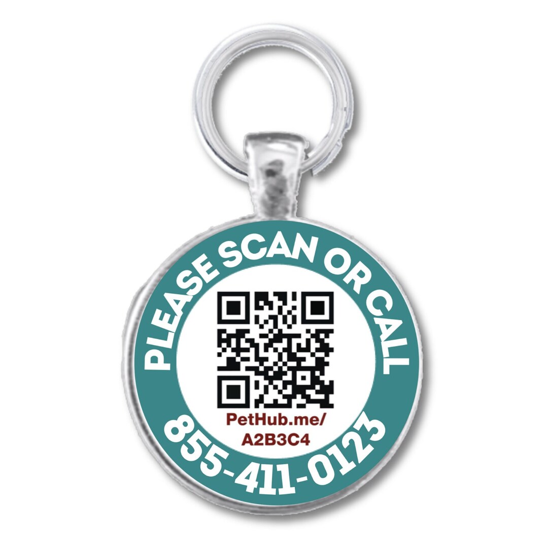 QR Code Dog Tag Cat ID Free Pethub Profile and Lost Pet Hotline Non ...