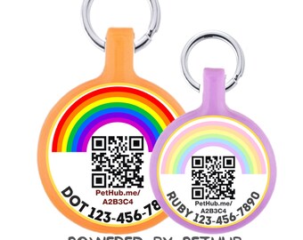 Scannable QR Code ID Tag for Cats & Dogs Powered by Pethub - Etsy