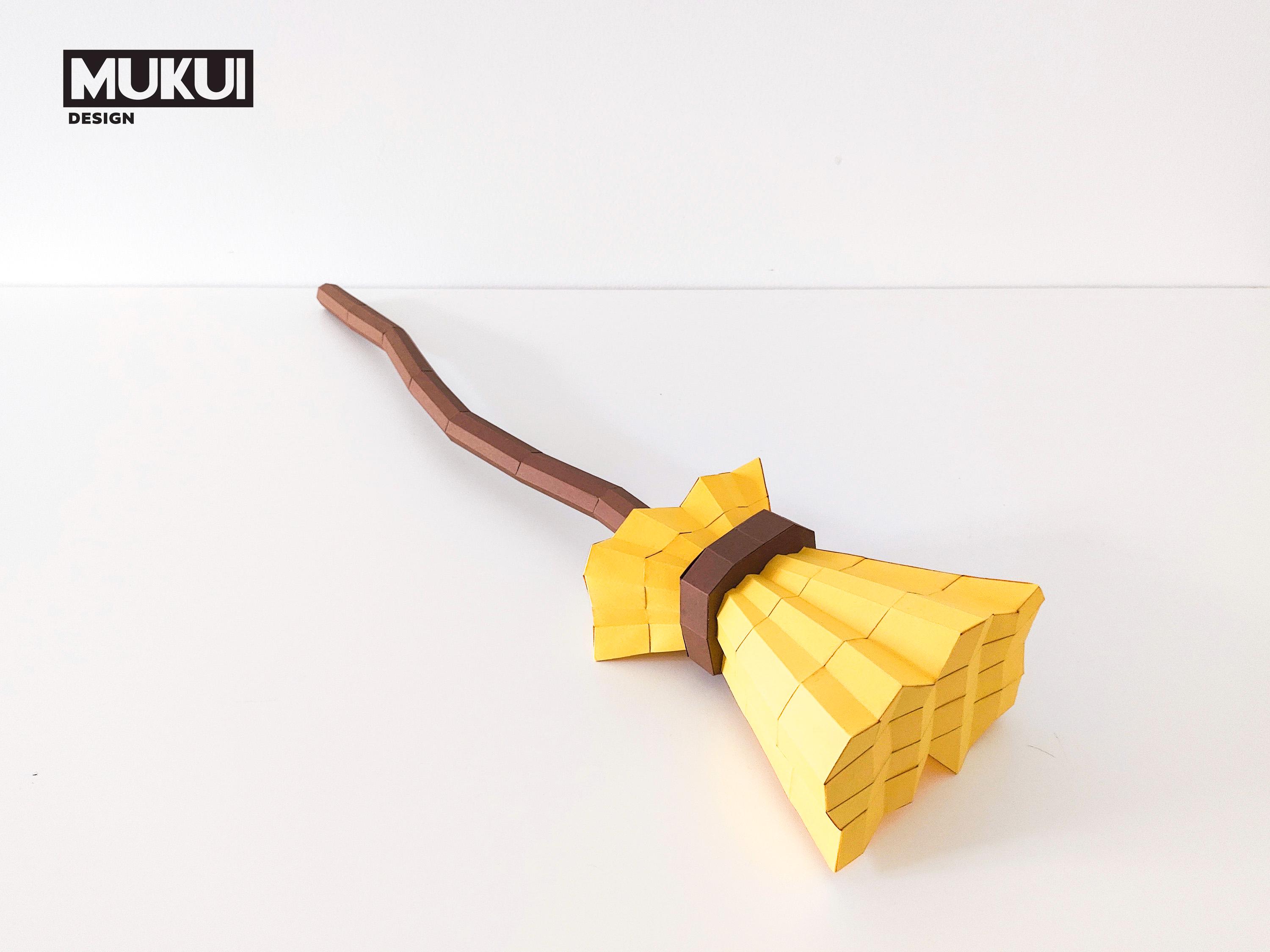 Broom Paper Craft Halloween Kit | Paper Toy Decoration | Kid Kit | DIY ...