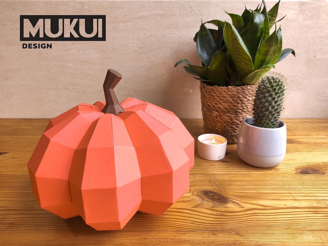 Pumpkin Paper Craft Halloween Kit | Paper Toy Decoration | Kid Kit ...