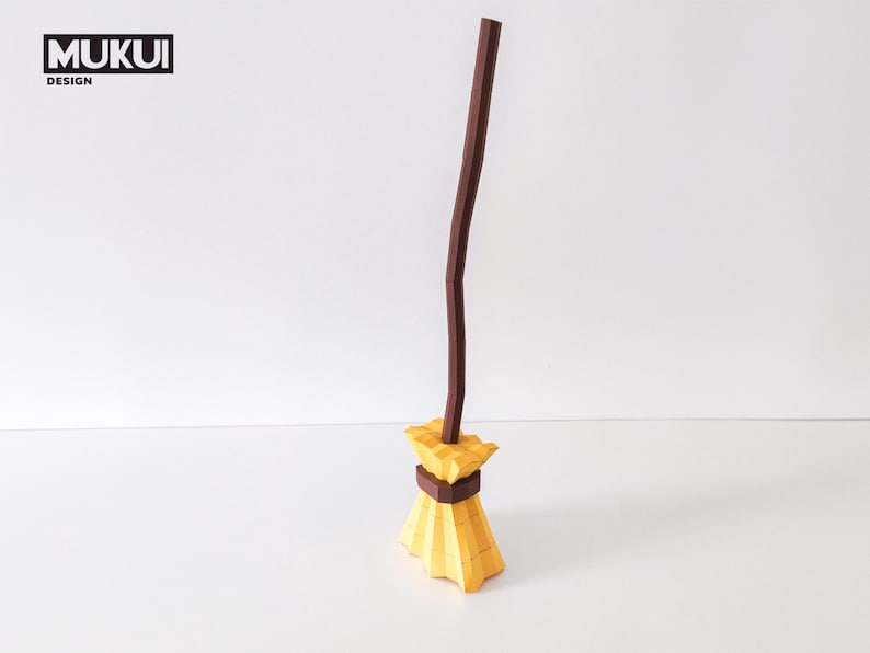 Broom Paper Craft Halloween Kit | Paper Toy Decoration | Kid Kit | DIY ...