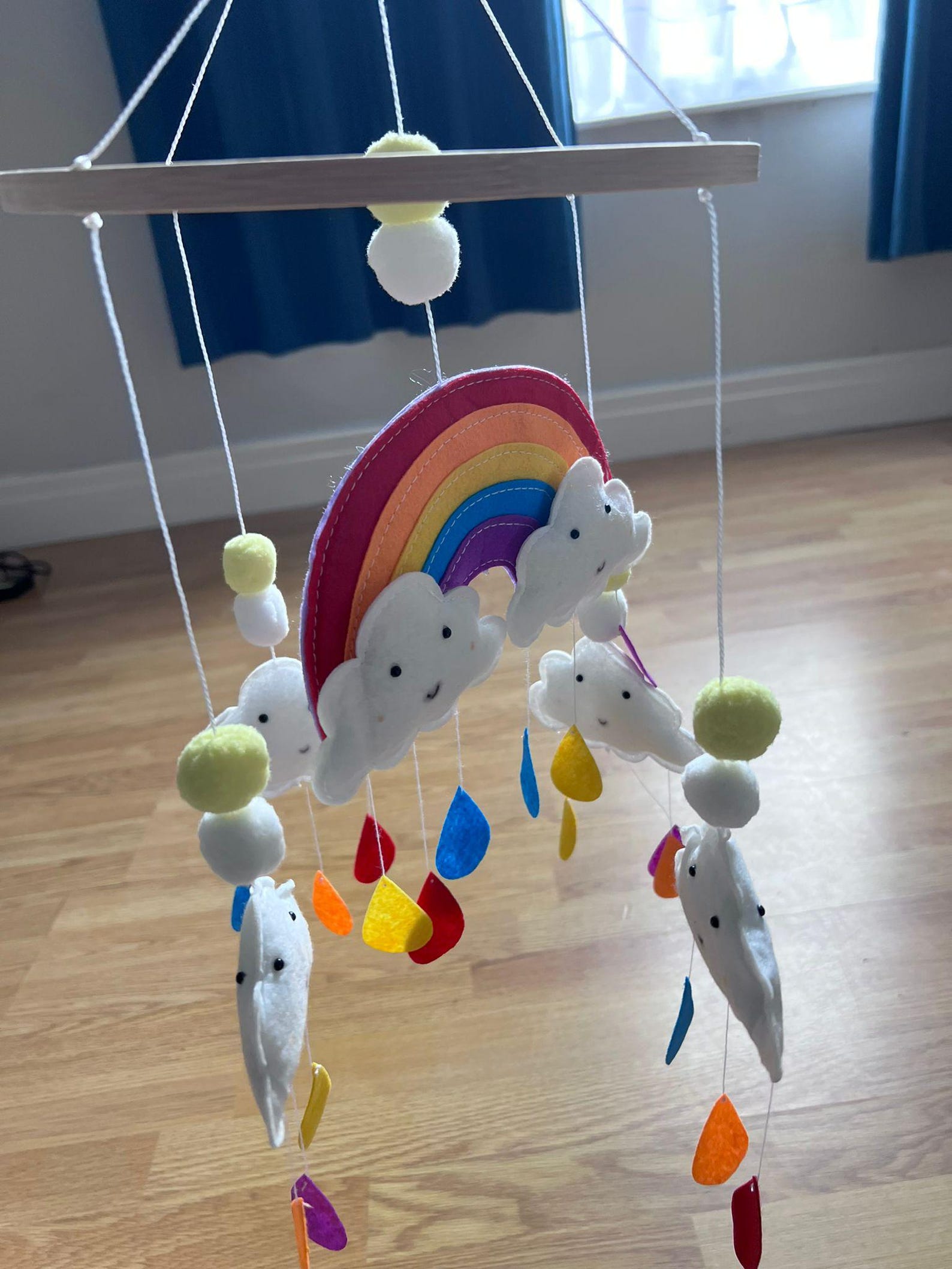 Rainbow Cot Mobile for Baby Boy and Girl Nursery Decor Baby Shower Gift ...