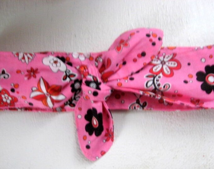 Tie up Hair Band, Pinup Hairband, Pink Hair Band, Hair Bandana, Boho ...