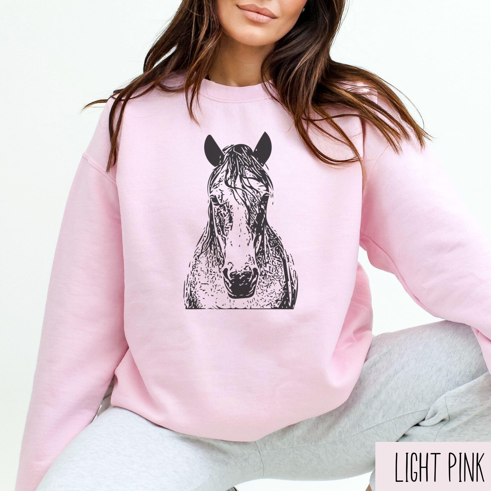 Vintage Horse Sweatshirt, Horse Girl Sweater, Retro Cowgirl Gift, Horse ...