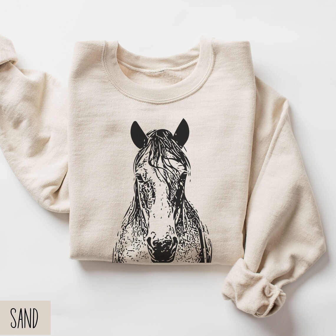 Vintage Horse Sweatshirt, Horse Girl Sweater, Retro Cowgirl Gift, Horse ...