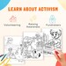 Colorful Activism Coloring Pages for Kids & Students - Etsy