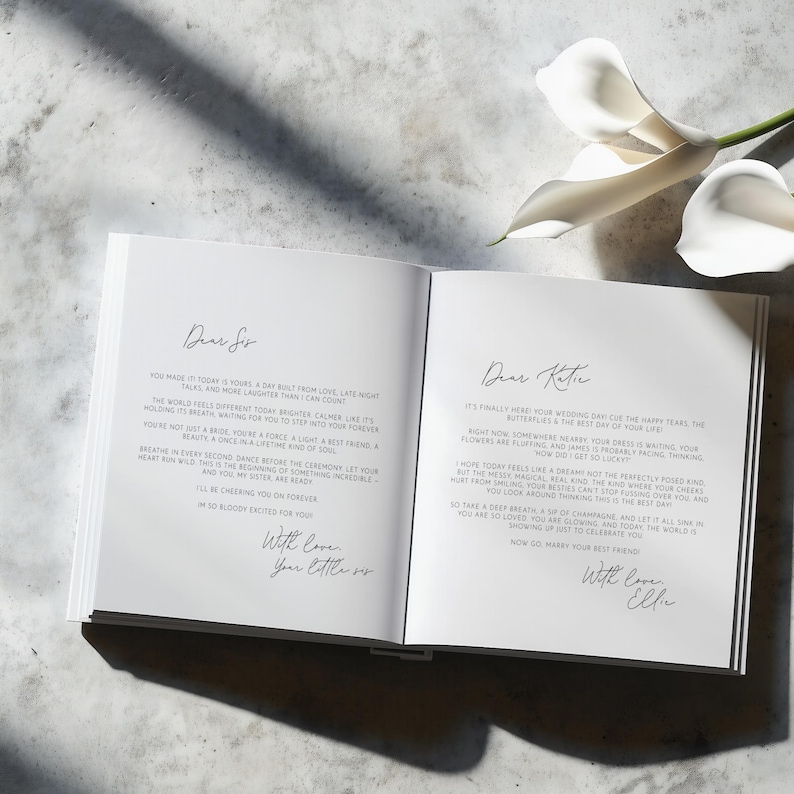 Letters to the Bride Book | Keepsake With Photos, Memories, Letters ...