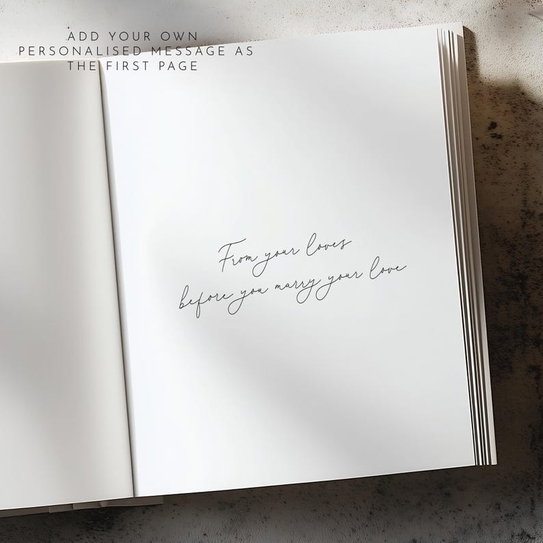 Letters to the Bride Book | Keepsake With Photos, Memories, Letters ...