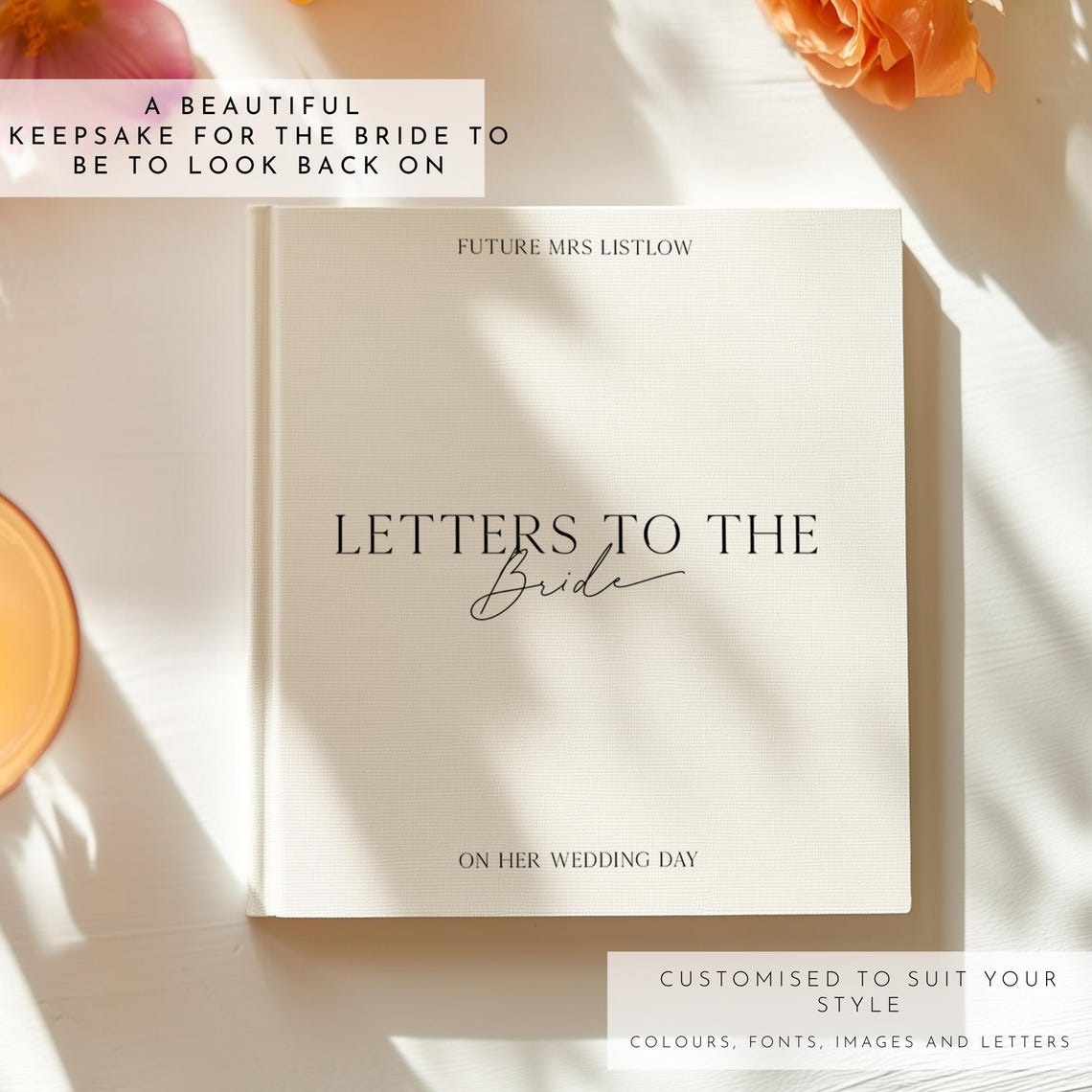 Letters to the Bride Book | Keepsake With Photos, Memories, Letters ...