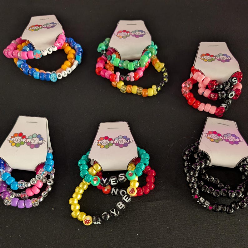 Speakbeads Beaded Communication Bracelets - Etsy