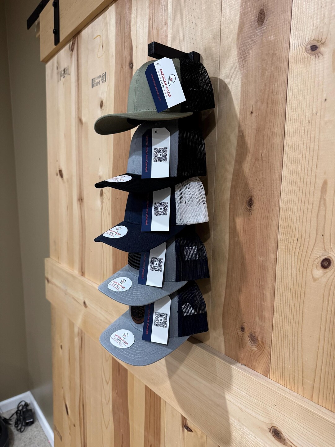 CNC Magnetic Hat Rack | Holds 5 Hats | Modern Wall-mounted Storage ...
