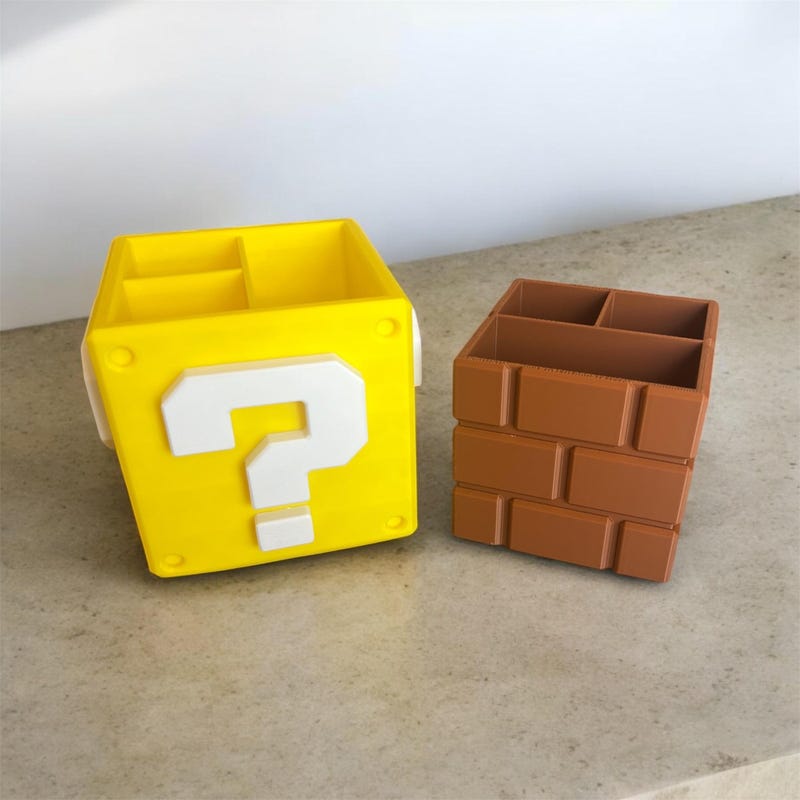 Mario Question Blocks - Etsy