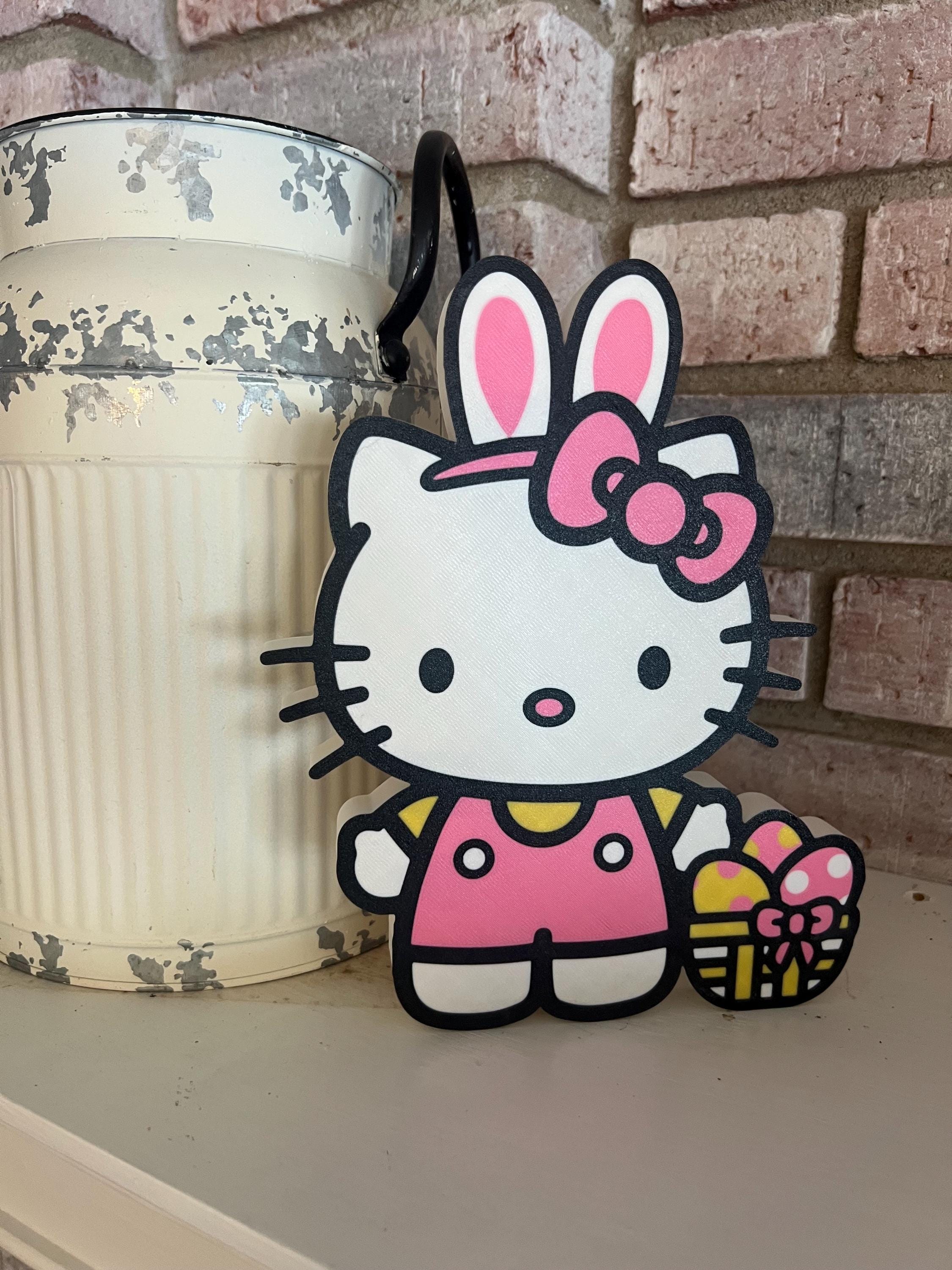 Hello Kitty Easter Figure I Hello Kitty Spring Decor I Girls Bedroom ...
