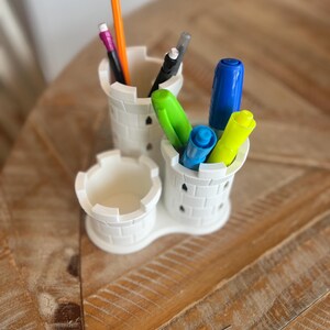 Castle Style Pen Pencil Holder I Office Supplies I Desktop Pencil ...
