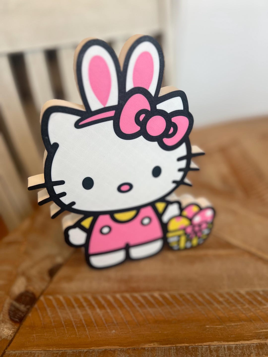Hello Kitty Easter Figure I Hello Kitty Spring Decor I Girls Bedroom ...