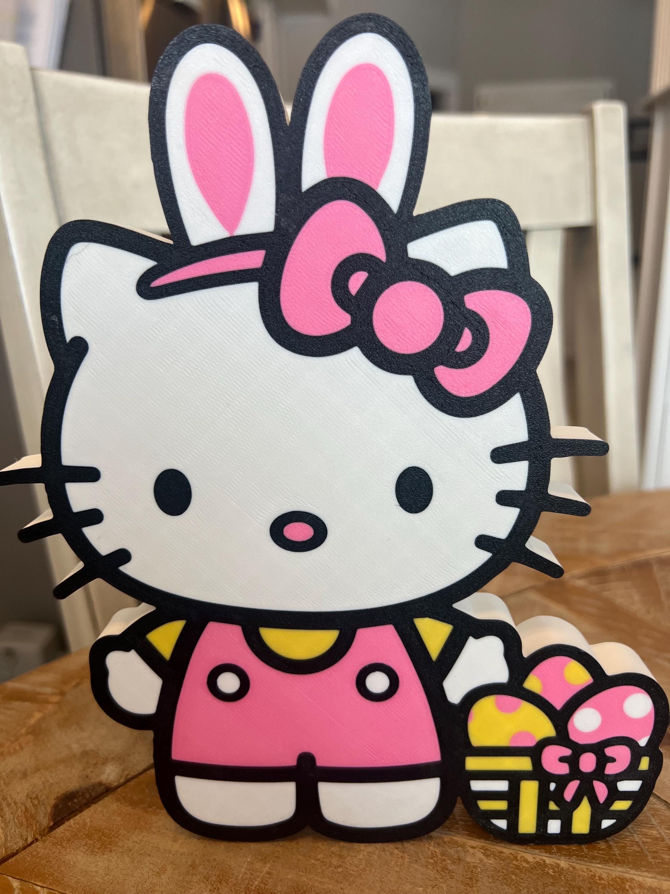 Hello Kitty Easter Figure I Hello Kitty Spring Decor I Girls Bedroom ...