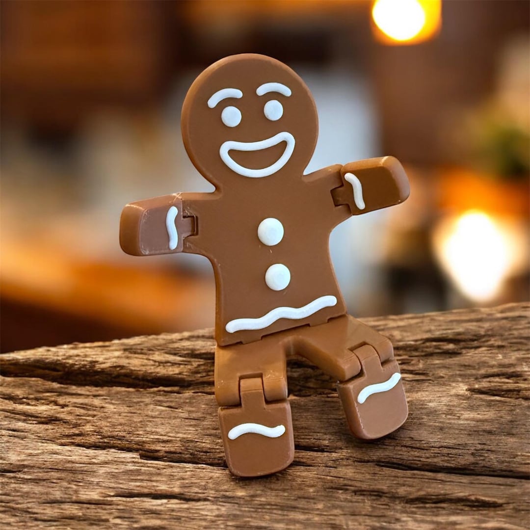 Poseable Gingerbread Man I Gingerbread Cookie Decoration I Holiday ...